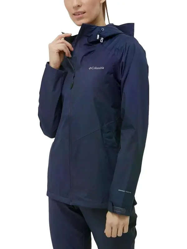 Columbia Hooded Zip-front Jacket - Blue