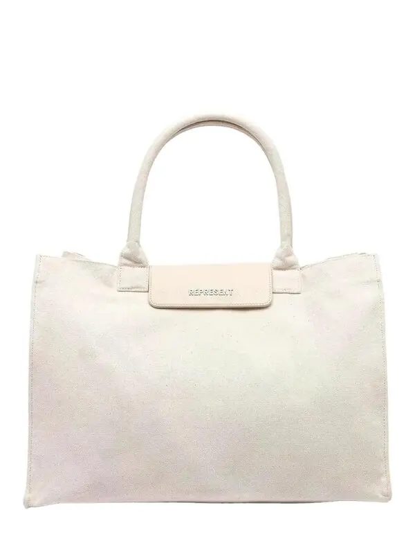 REPRESENT Logo-plaque Tote Bag - Neutrals