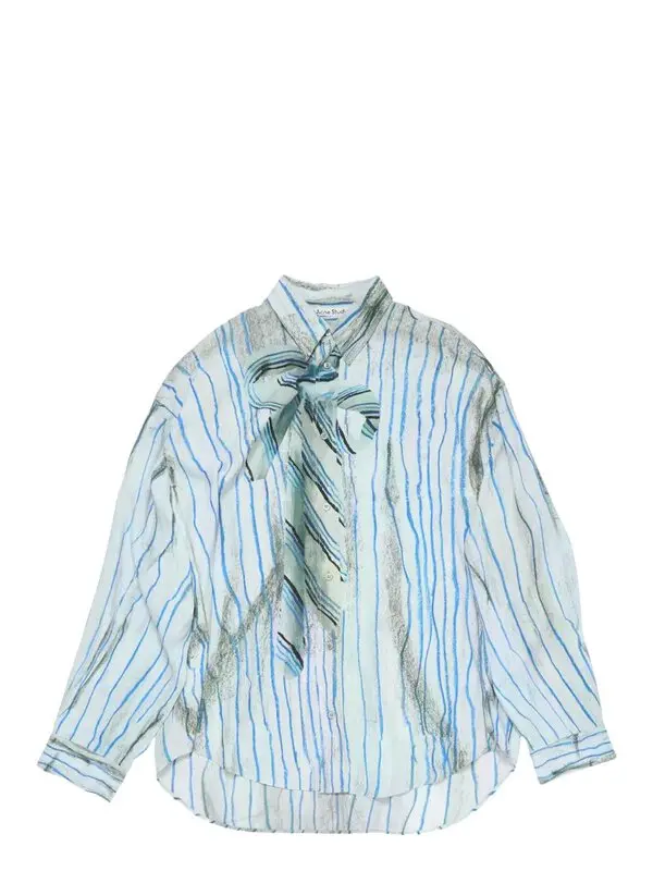 Acne Studios Striped-pattern Shirt - Blue