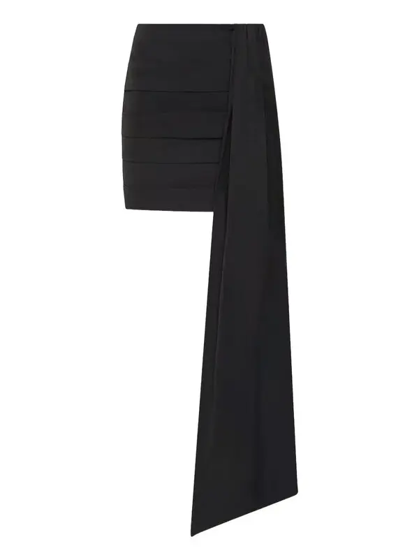 Rachel Gilbert Camille Draped Mini Skirt - Black
