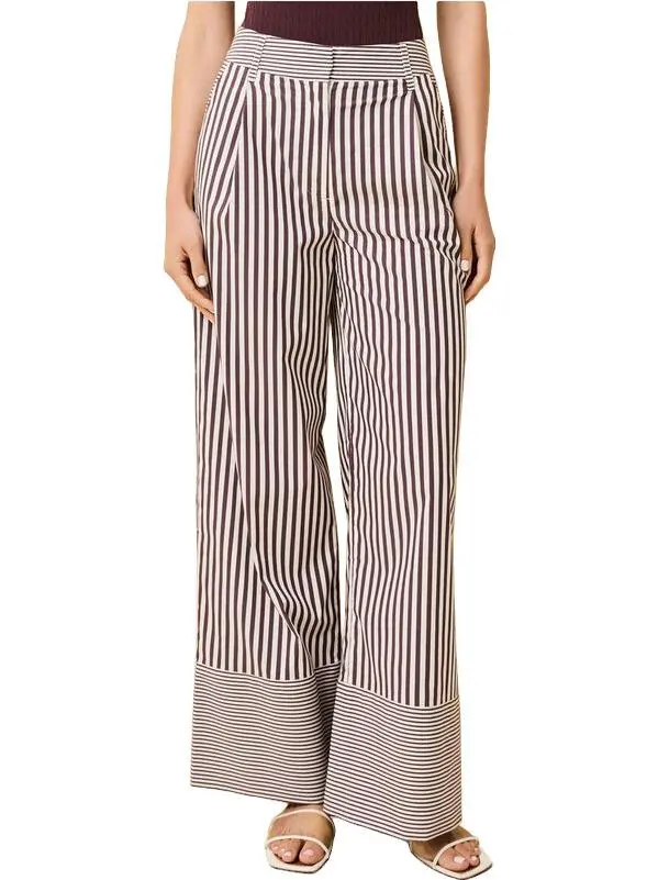 Solid & Striped Marnie Wide-leg Pants - Brown