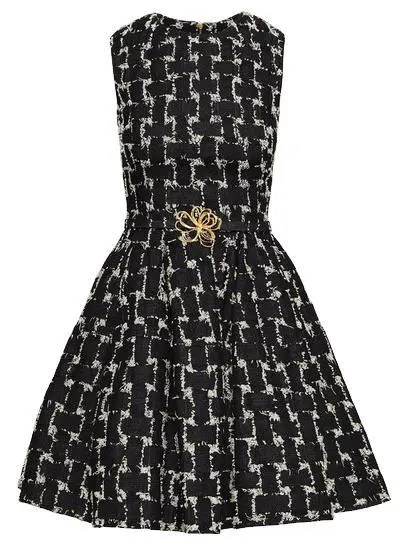 Oscar De La Renta Woven Jacquard Mini Dress - Denim