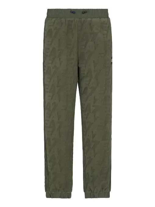 Emporio Armani Logo Series Polar Fleece Joggers - Green