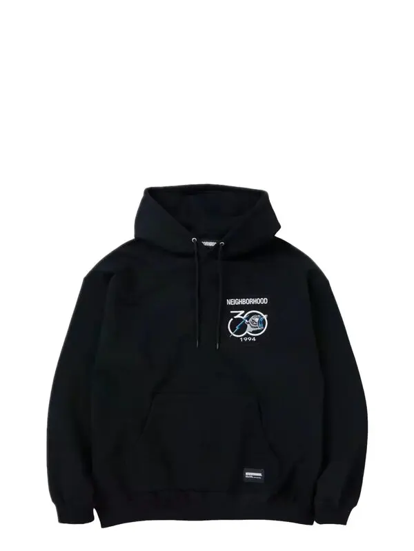 NEIGHBORHOOD Embroidered-patch Hoodie - Black