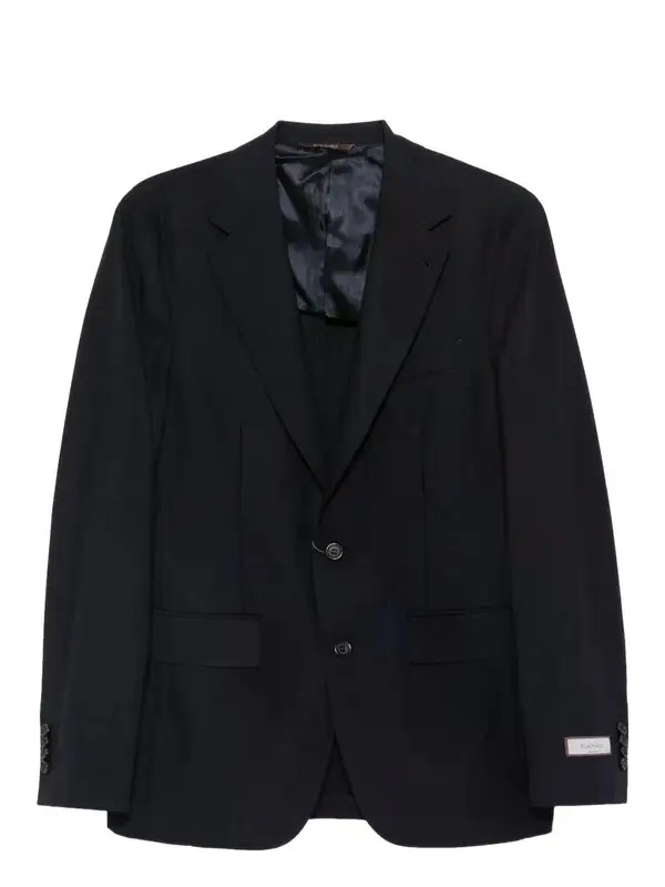 Canali Two-button Wool Blazer - Blue