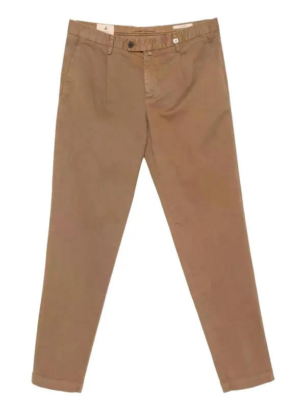 MYTHS Pleated-front Trousers - Brown