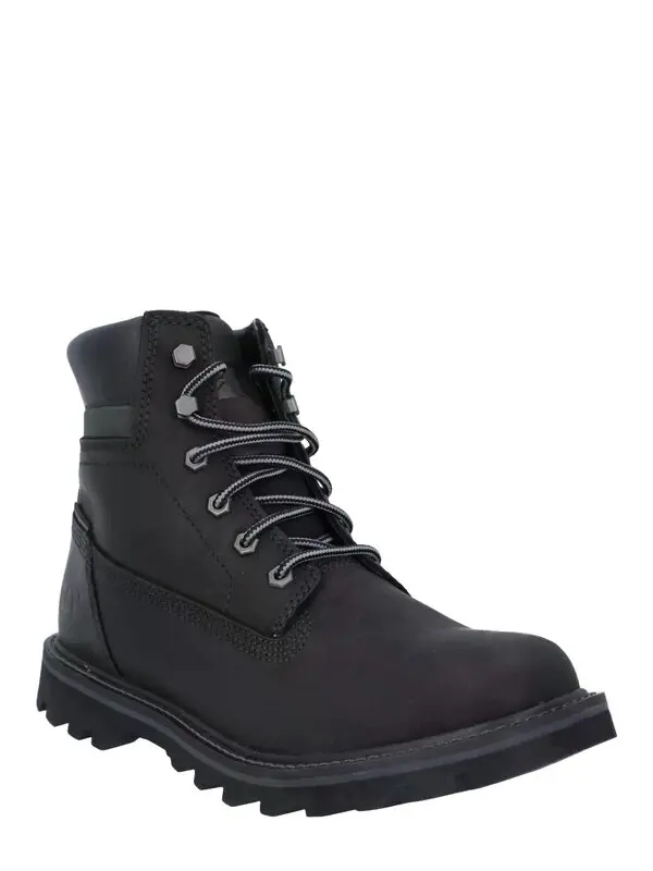 CATERPILLAR Lace-up Leather Hiking Boots - Black