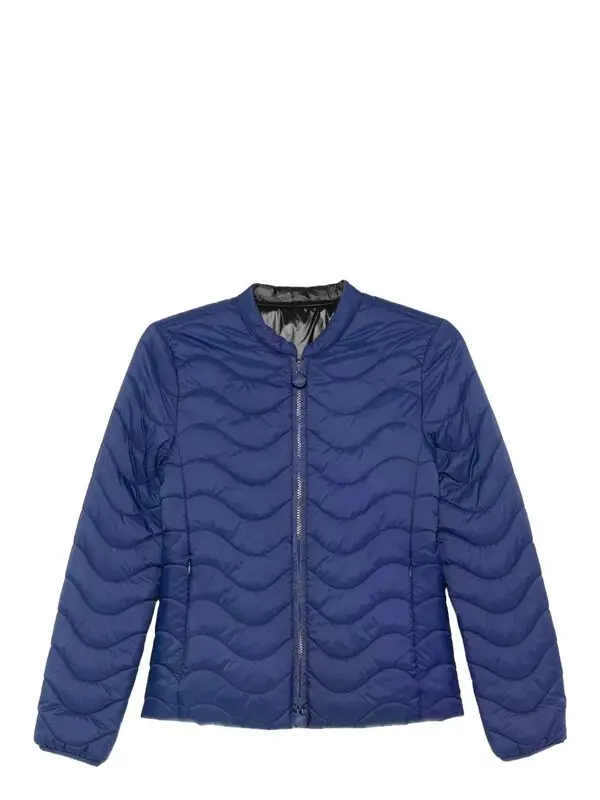 Emporio Armani Wave-quilted Jacket - Blue