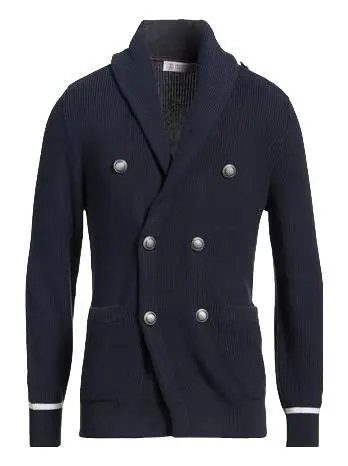 Brunello Cucinelli Cotton Knit Cardigan - Blue