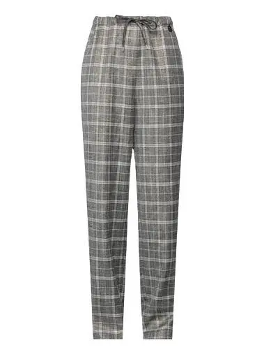 GAËLLE PARIS Tartan Pattern Wide Leg Pants - Brown