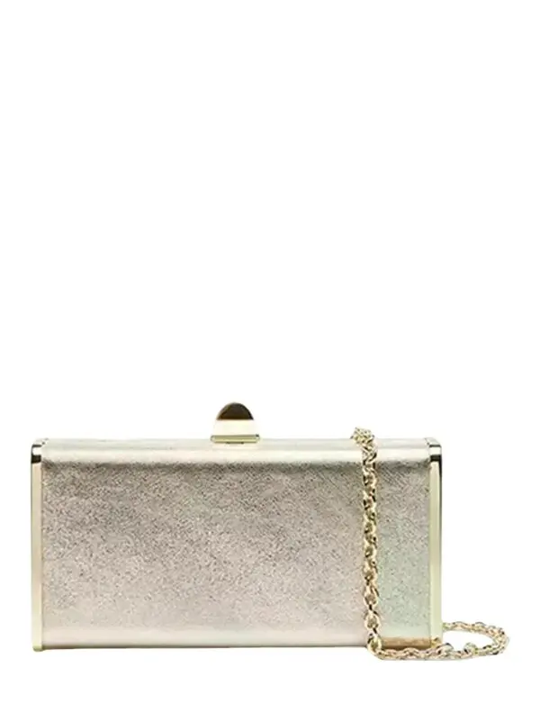 COCCINELLE Liv Metallic-finish Box Shoulder Bag - Yellow