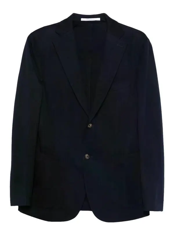 Eleventy Two-button Patch-pocket Blazer - Blue