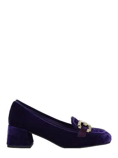 TOSCA BLU Velvet Loafers - Purple