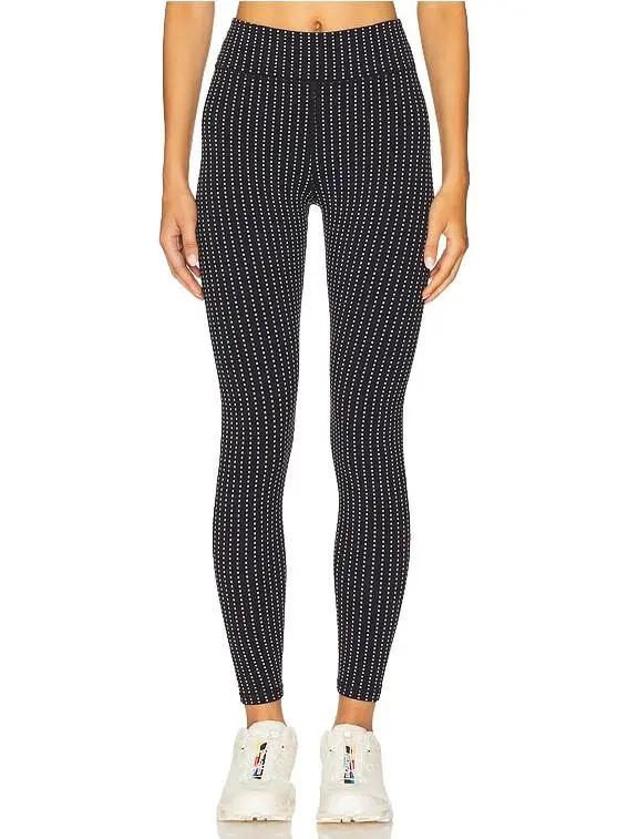 The Upside Zenith 25in Midi Pant - Pinstripe