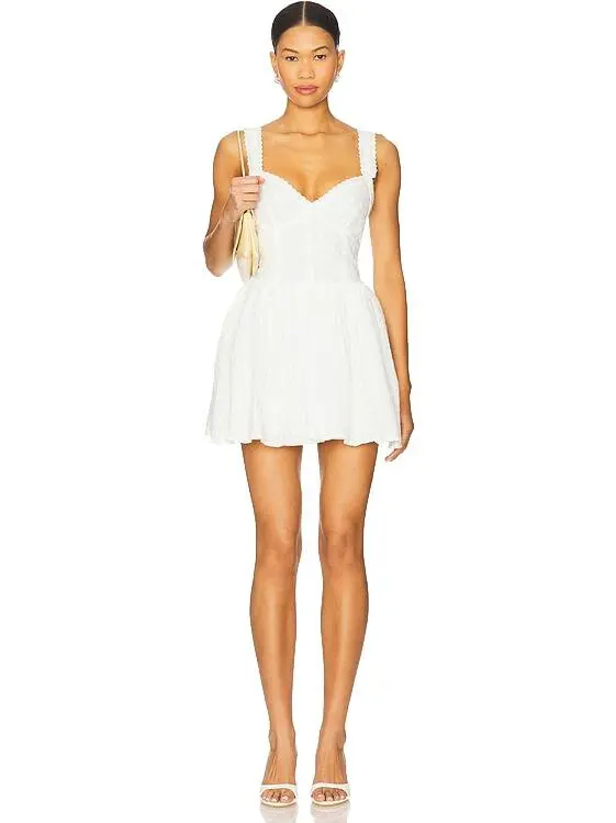 MORE TO COME Bonnie Mini Dress - White