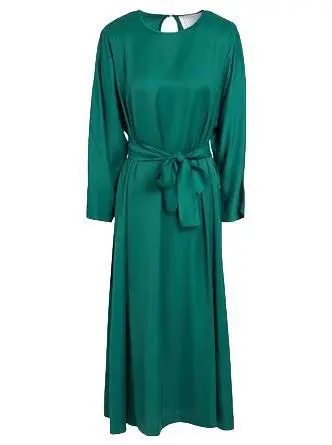 8PM Conscious Midi Dress In Ecovero Viscose - Green