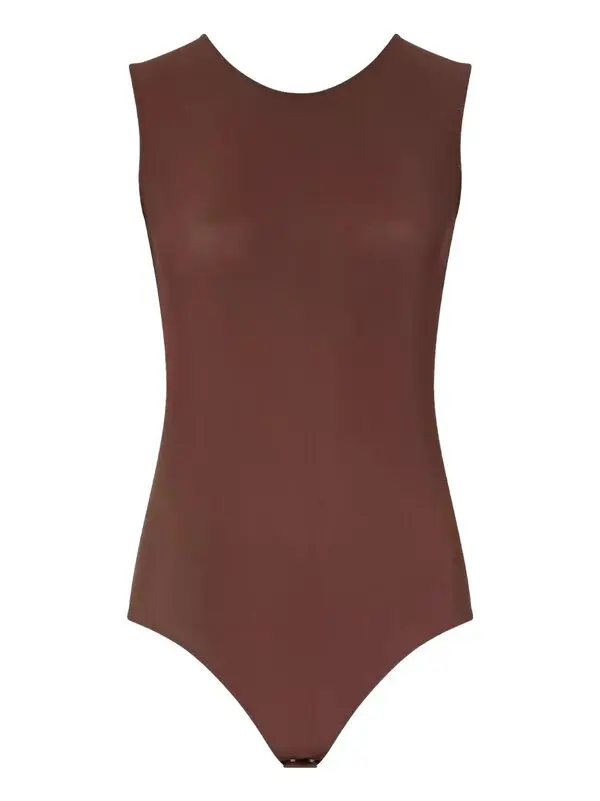 MAISON MARGIELA Sleeveless Bodysuit - Brown