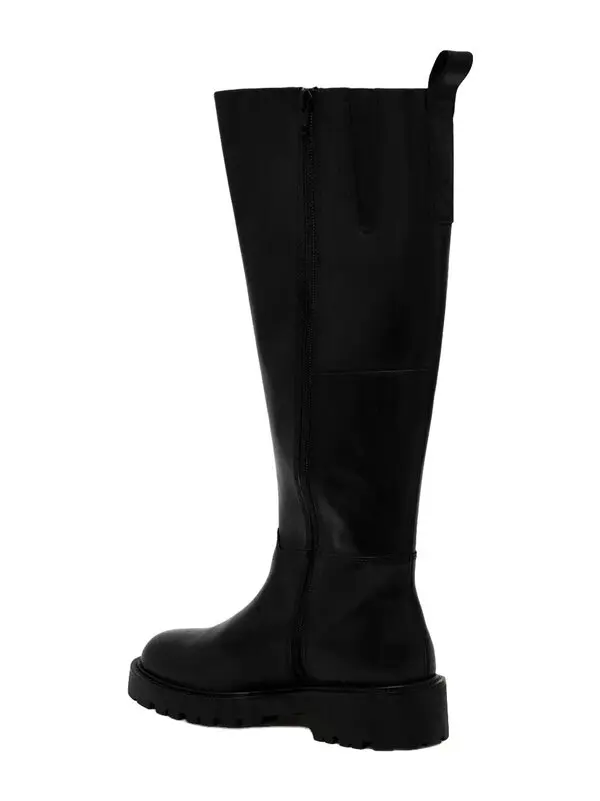 VAGABOND SHOEMAKERS Zip-detail Block-heel Knee-high Boots - Black