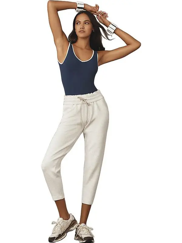 Varley The Slim Pants - Ivory Marle