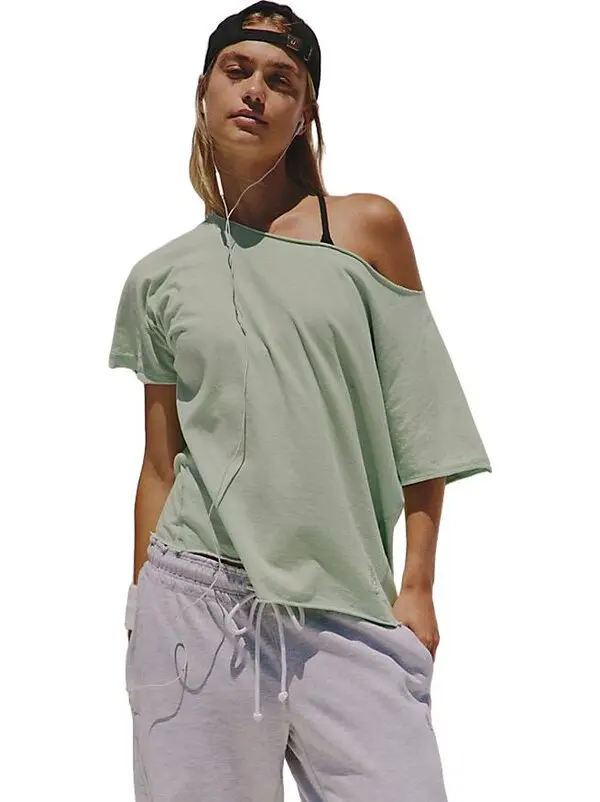 Free People Slam Dunk Tee - Bright Jade