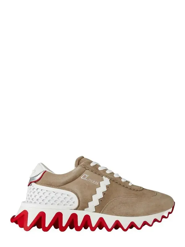 CHRISTIAN LOUBOUTIN Loubishark Flatin - Saharienne/white