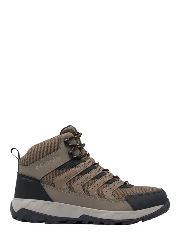 Columbia Strata Trail™ Mid Waterproof Wide Boot - Mud, Desert Sun