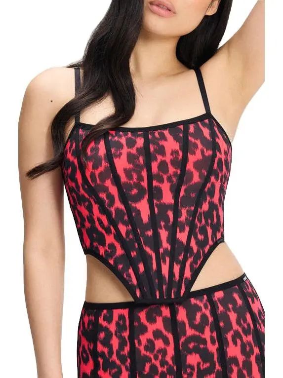 SAVAGE X FENTY City Kitty Bustier - Open Late Red Vintage