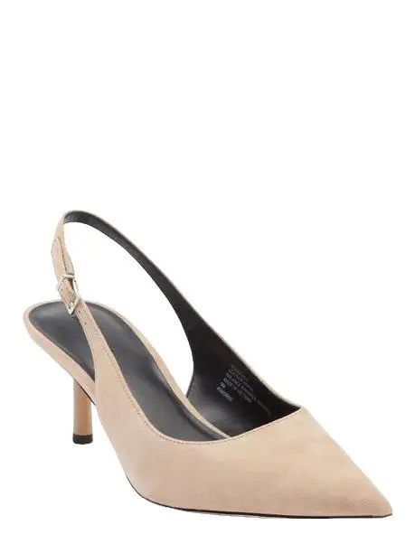 Nordstrom Liza Pointed Toe Pump - Tan Light Suede