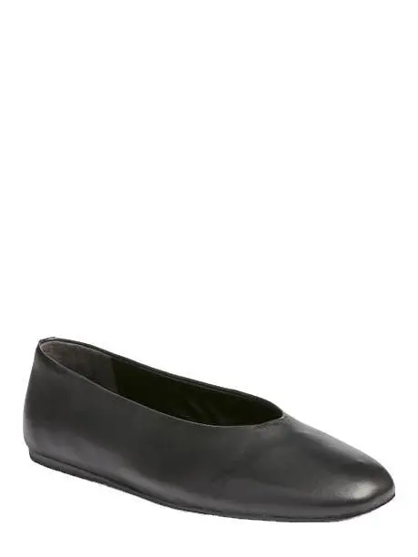 Nordstrom Maddox Leather Ballet Flats - Black