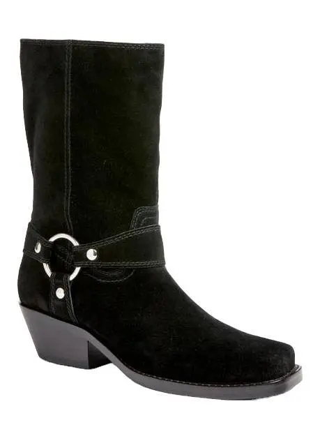 Nordstrom Motobella Moto Boots - Black Suede