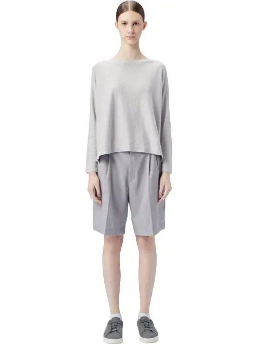 Gobi Cashmere Boatneck Cotton Silk Cashmere Blend Sweater - Wind Chime