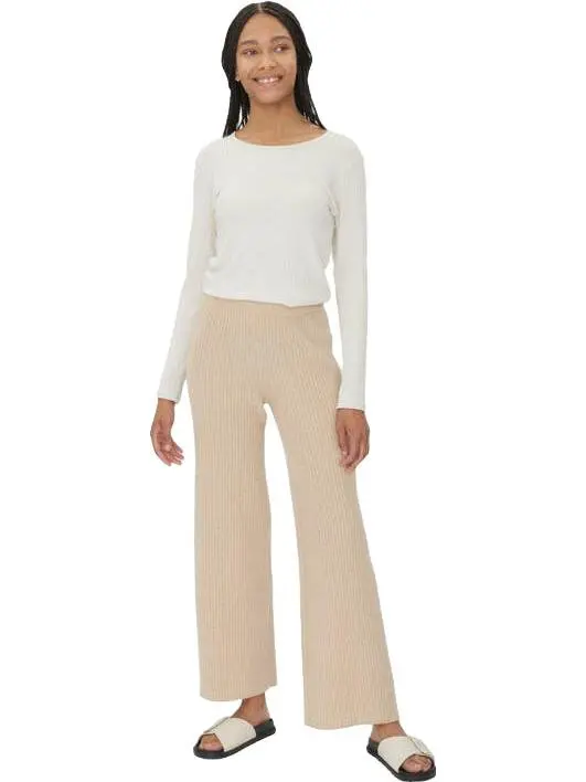 Gobi Cashmere Cashmere Knitted Pants - Beige