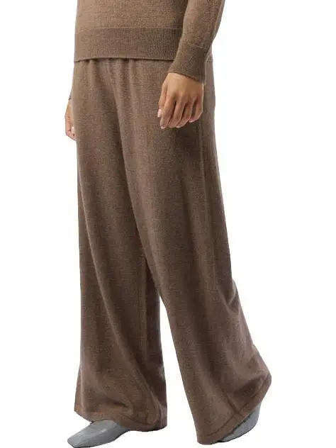 GOBI MONGOLIAN CASHMERE Wide-leg Cashmere Pants - Taupe