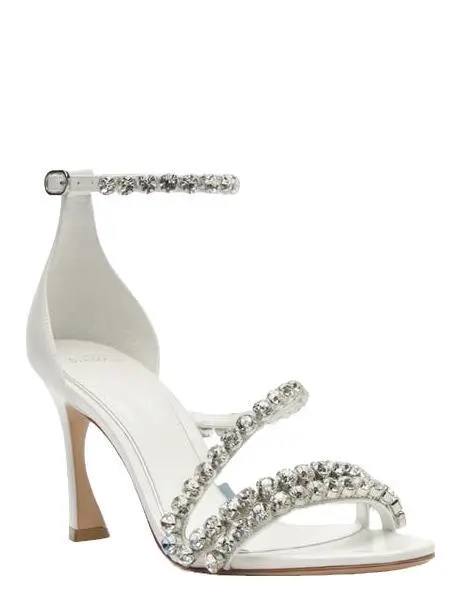 ALEXANDRE BIRMAN Crystal-embellished Bridal Sandals - White