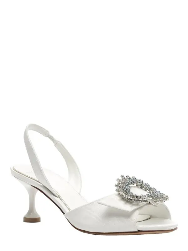 ALEXANDRE BIRMAN Madelina Slingback Sandal - Ivory