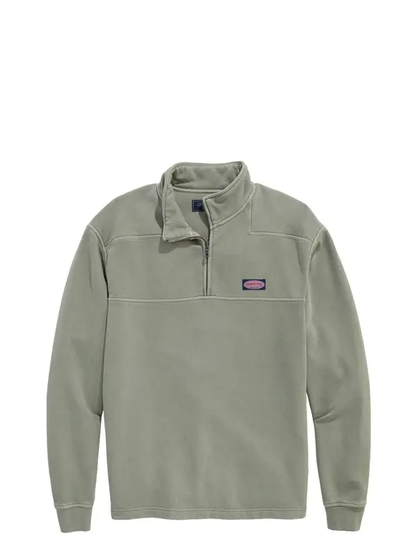 Vineyard Vines Quarter-zip Stand Collar Pullover - Dune Grass