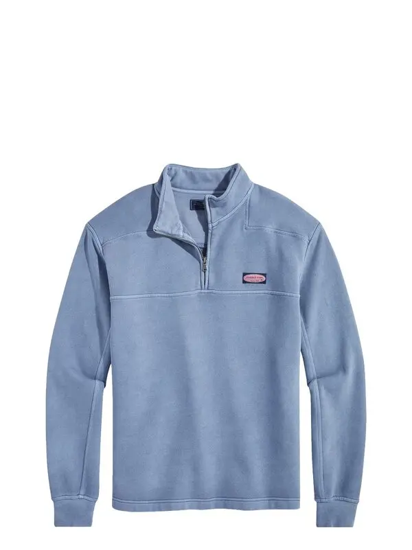 Vineyard Vines Quarter-zip Stand Collar Pullover - Flag Blue