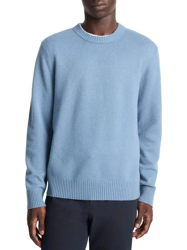 Vince Wool And Cashmere Crewneck Sweater - Parlor Blue