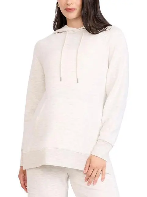 Motherhood Maternity Relaxed Fit Maternity Hoodie - Heather Oatmeal