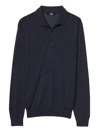 Gobi Cashmere Cashmere Silk Polo - Charcoal