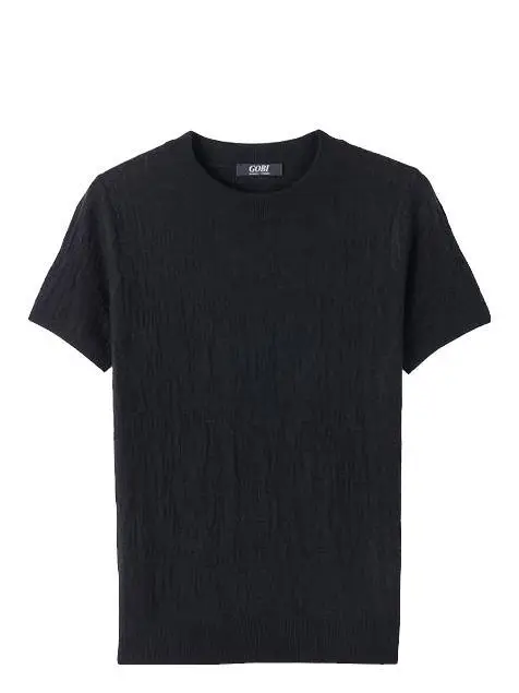 Gobi Cashmere Silk Cashmere T-shirt - Black