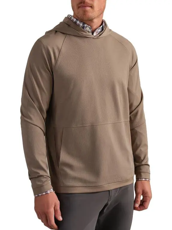 RHONE Waffle Tech Performance Hoodie - Foggy Taupe
