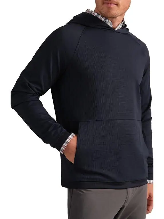RHONE Waffle Tech Performance Hoodie - True Navy