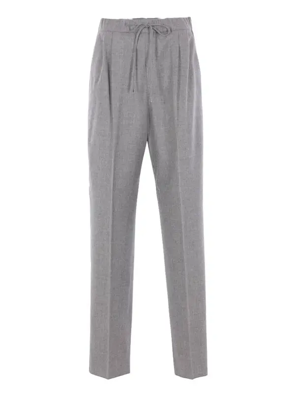Max Mara Cashmere Flannel Trousers - Grey