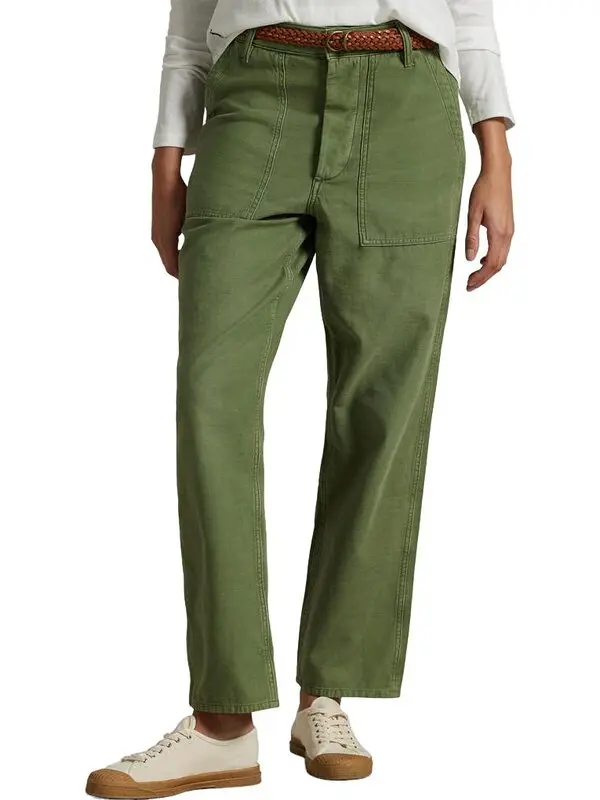 Polo Ralph Lauren Cotton Sateen Utility Pants - Olive