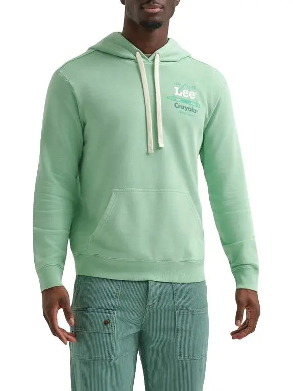 LEEM X Crayola Cotton Blend Hoodie - Magic Mint
