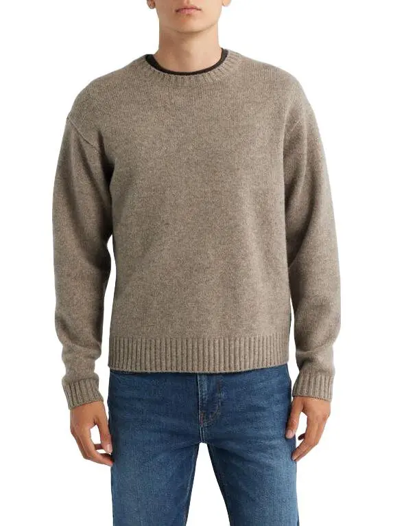 FRAME Yak Hair & Merino Wool Sweater - Dark Taupe