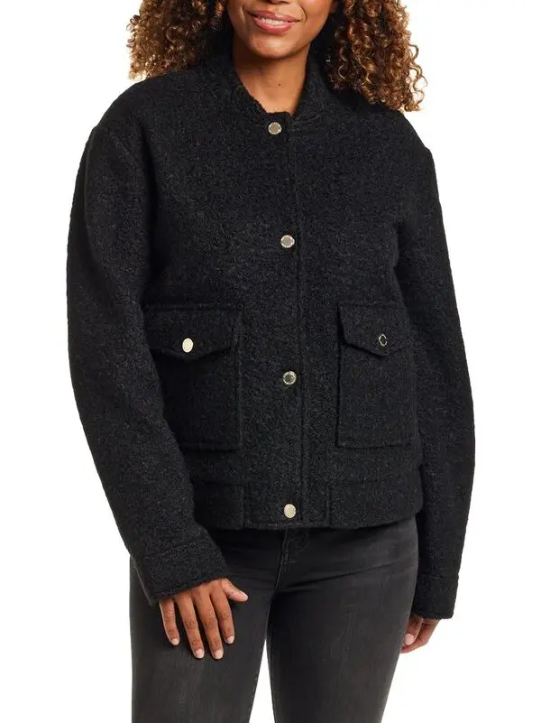 Gallery Bouclé Jacket - Black