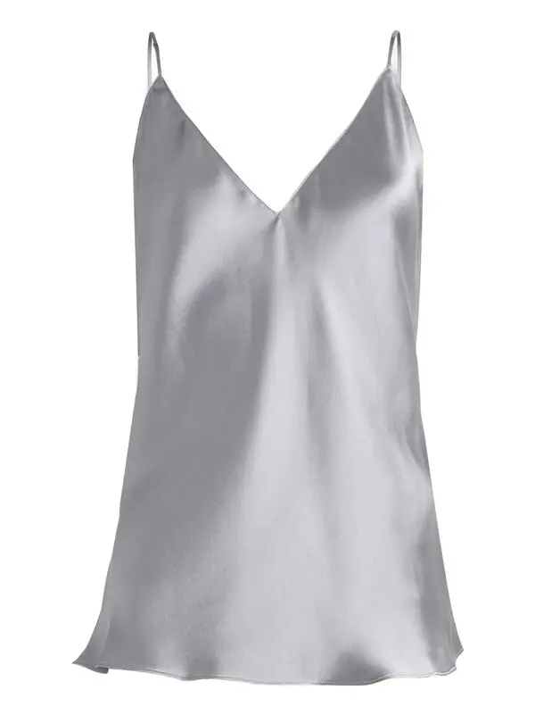 ANINE BING Ellen Silk Top - Pastel Blue