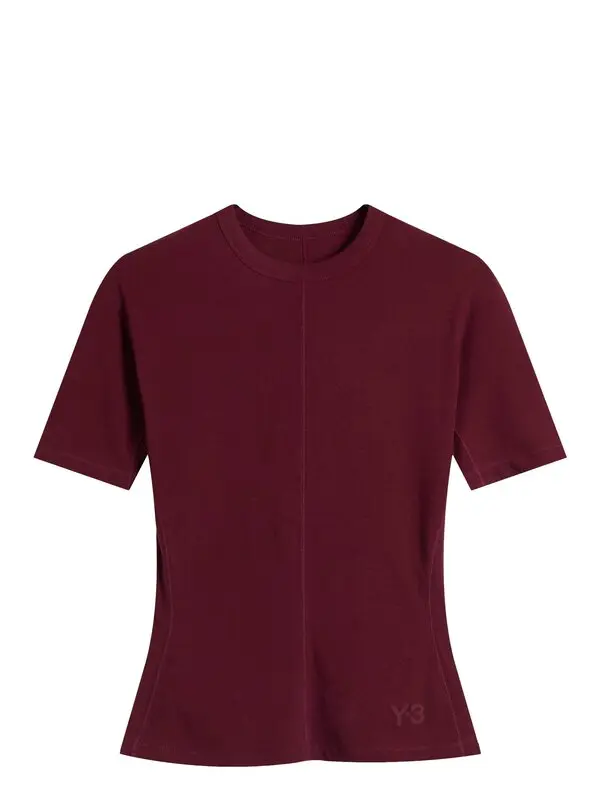 Y3 Fitted T-shirt - Maroon